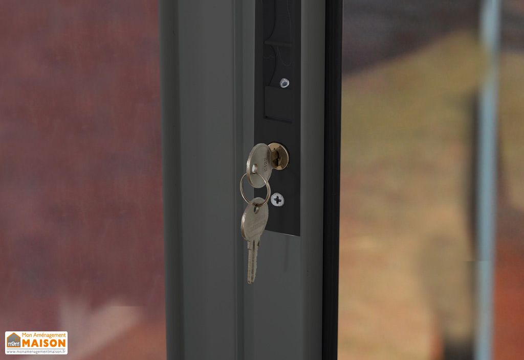 Véranda en aluminium et polycarbonate Sanremo grise - 4,25 x 2,77 m ...