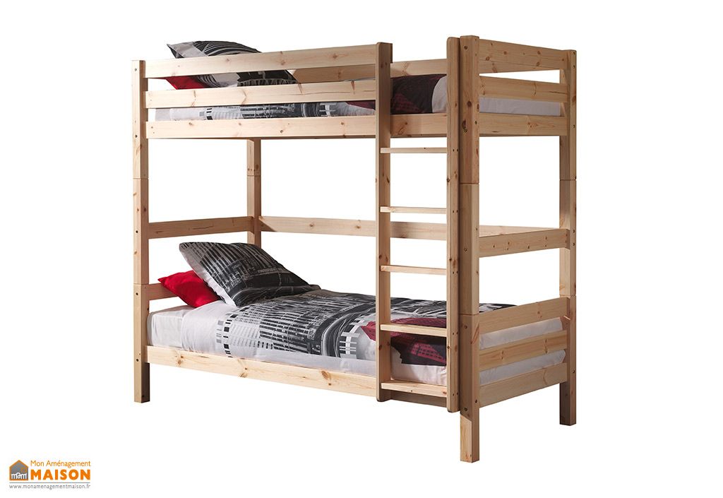 Lit Superpose En Bois