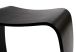 Tabouret Bas Design en Bois Mitch Noir - Kokoon Design