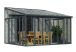 Véranda en aluminium et polycarbonate Sanremo grise - 4,25 x 3,67 m ...