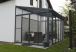 Véranda en aluminium et polycarbonate Sanremo grise - 5,46 x 2,77 m ...