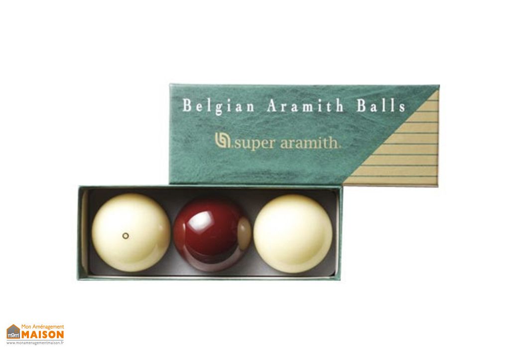 Billes de billard français Super Aramith en résine phénolique Ø 61,5 mm ...