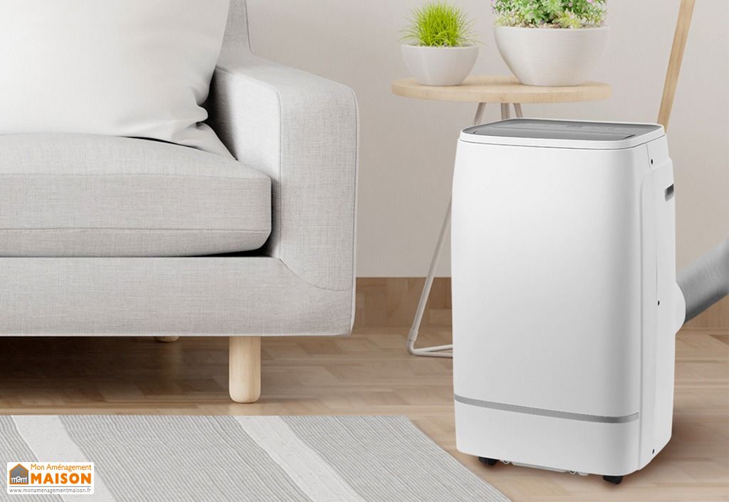 Climatiseur mobile réversible connecté 12000 BTU + télécommande