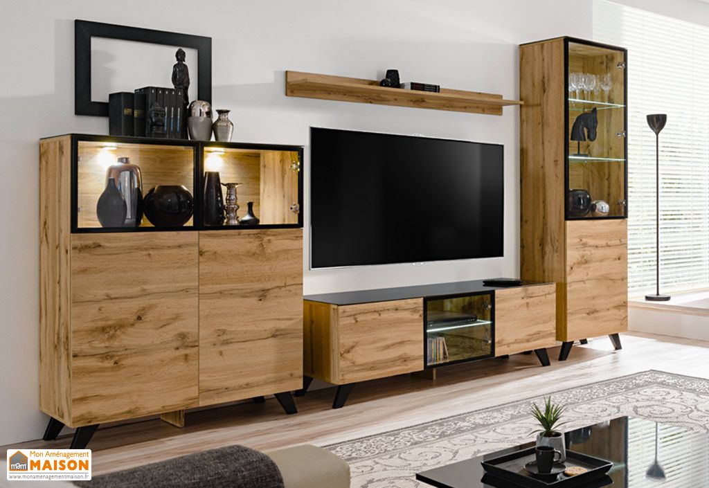 Ensemble Meubles de Salon en Bois Thin 340 x 197 cm - ASM