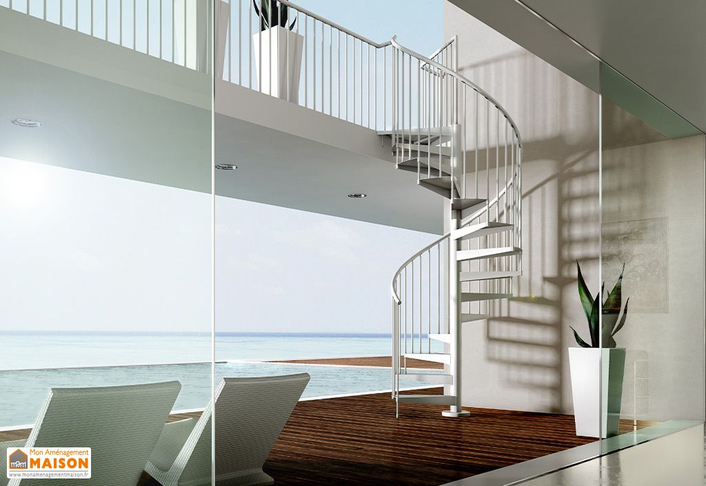 Escalier en colimaçon et escalier hélicoïdal – Mon Aménagement Maison