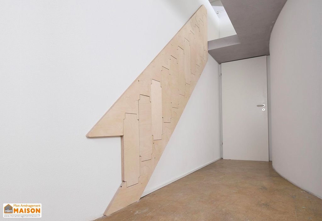 Escalier pliable en bois Comfort 190 à 310 cm – Finition huilée - Klapster