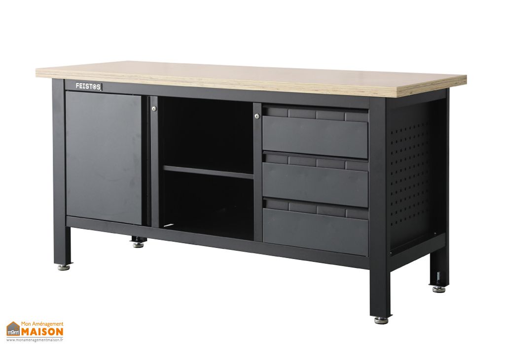 Établi en bois, établi de garage, établi mobile et pliant – Mon ...