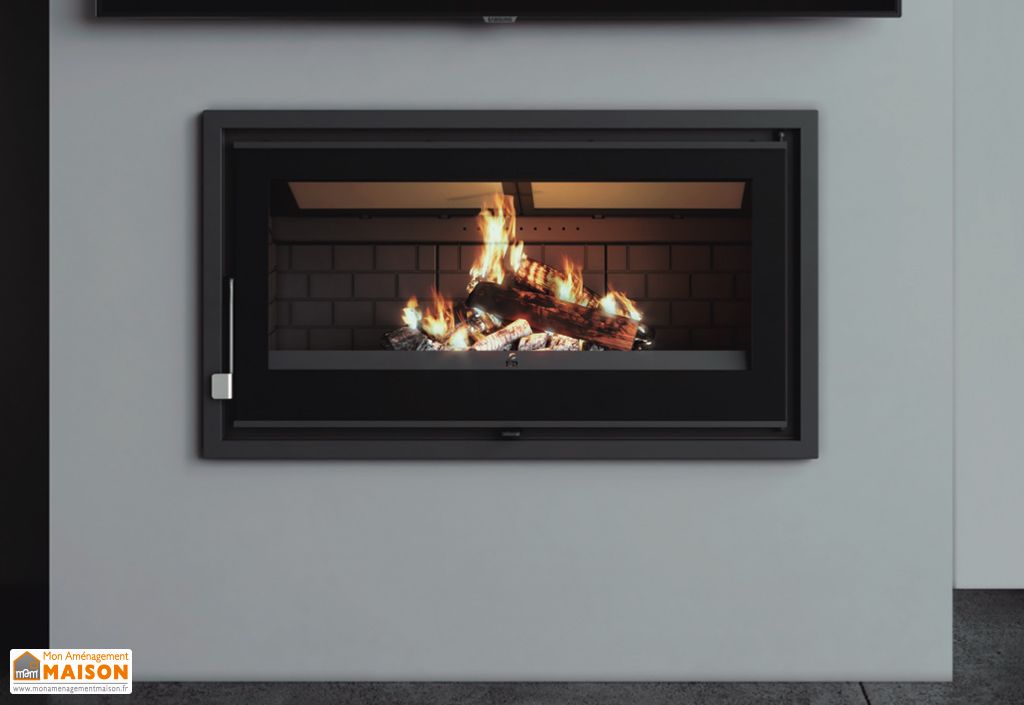 Insert à bois triple combustion en acier 14,5 kW - FM Calefaccion