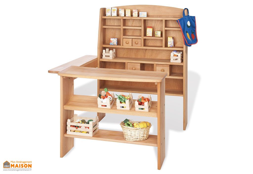 Jeu de marchande, marchande en bois - Mon Aménagement Maison