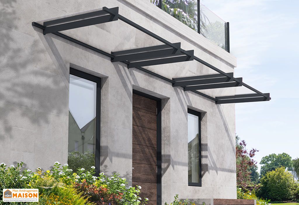 Marquises modernes en aluminium, auvents pour porte d'entrée - Mon ...