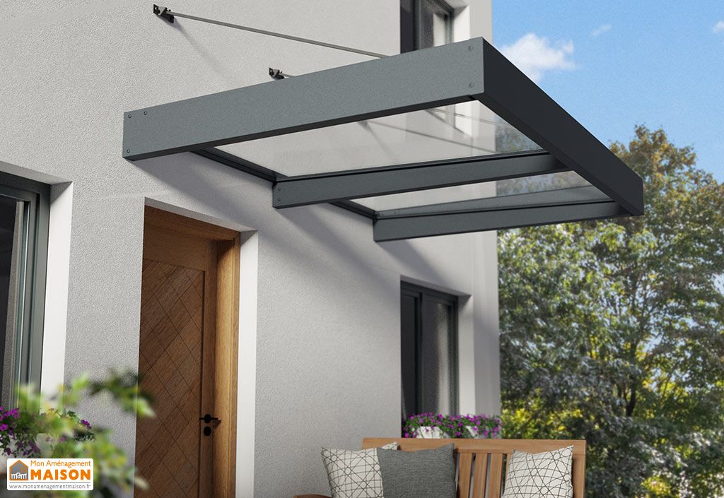 Marquises modernes en aluminium, auvents pour porte d'entrée - Mon ...
