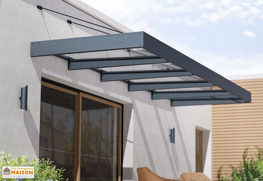 Marquises modernes en aluminium, auvents pour porte d'entrée - Mon ...
