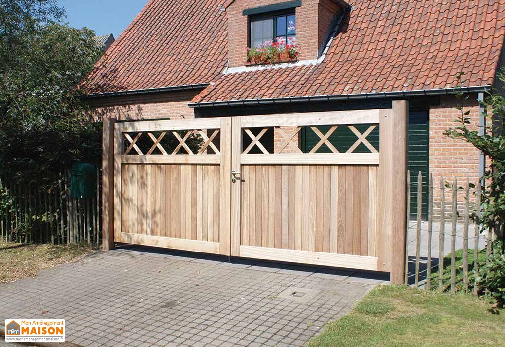 Portail et porte de jardin bois - Mon Aménagement Maison