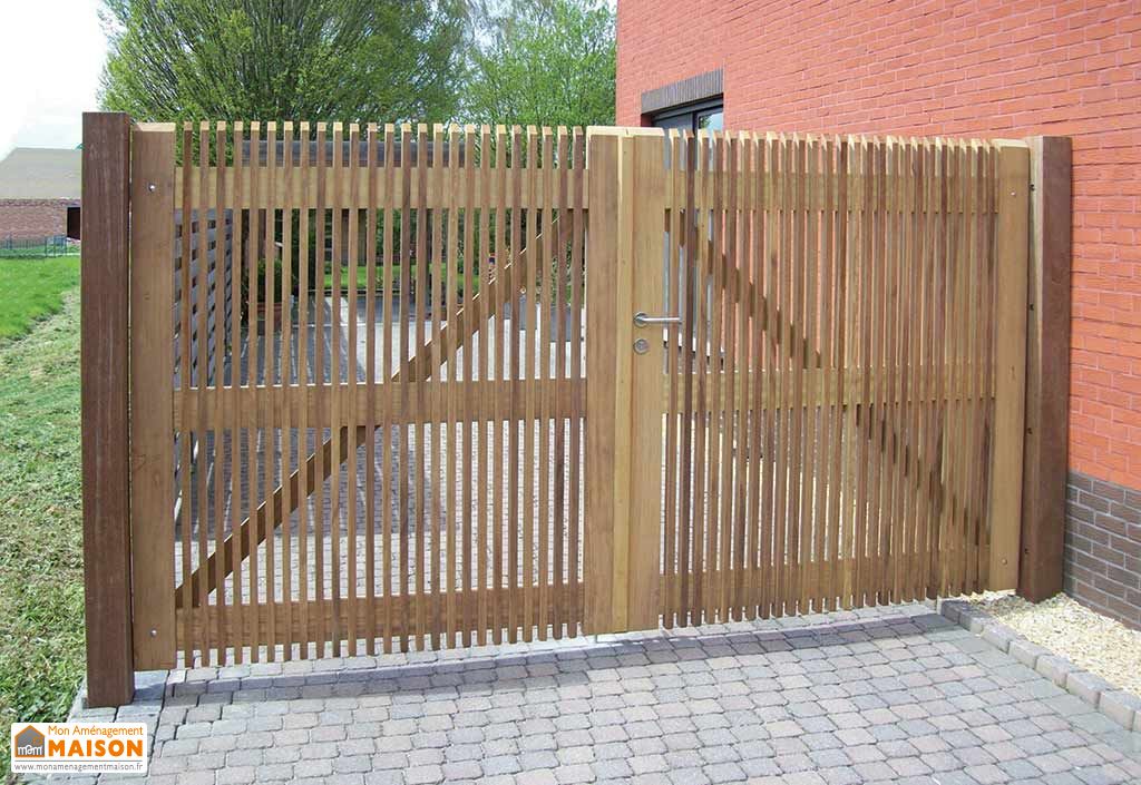 Portail et porte de jardin bois - Mon Aménagement Maison