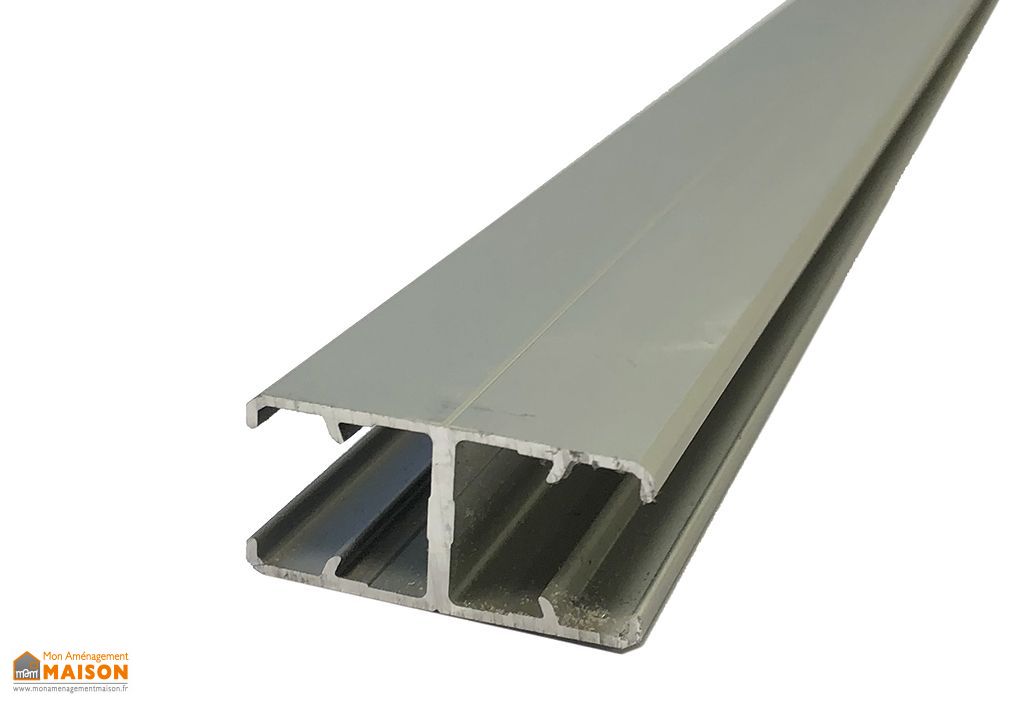 Profil H Connexion Aluminium pour Verre Synthétique 2m - Dhaze