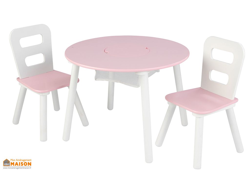 Ensemble de mobilier pour enfant table avec rangement + 2 chaises ...